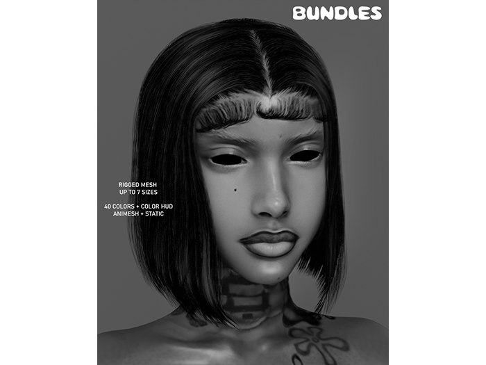 Second Life Marketplace Bundles B O B Full Lace Wig Demo